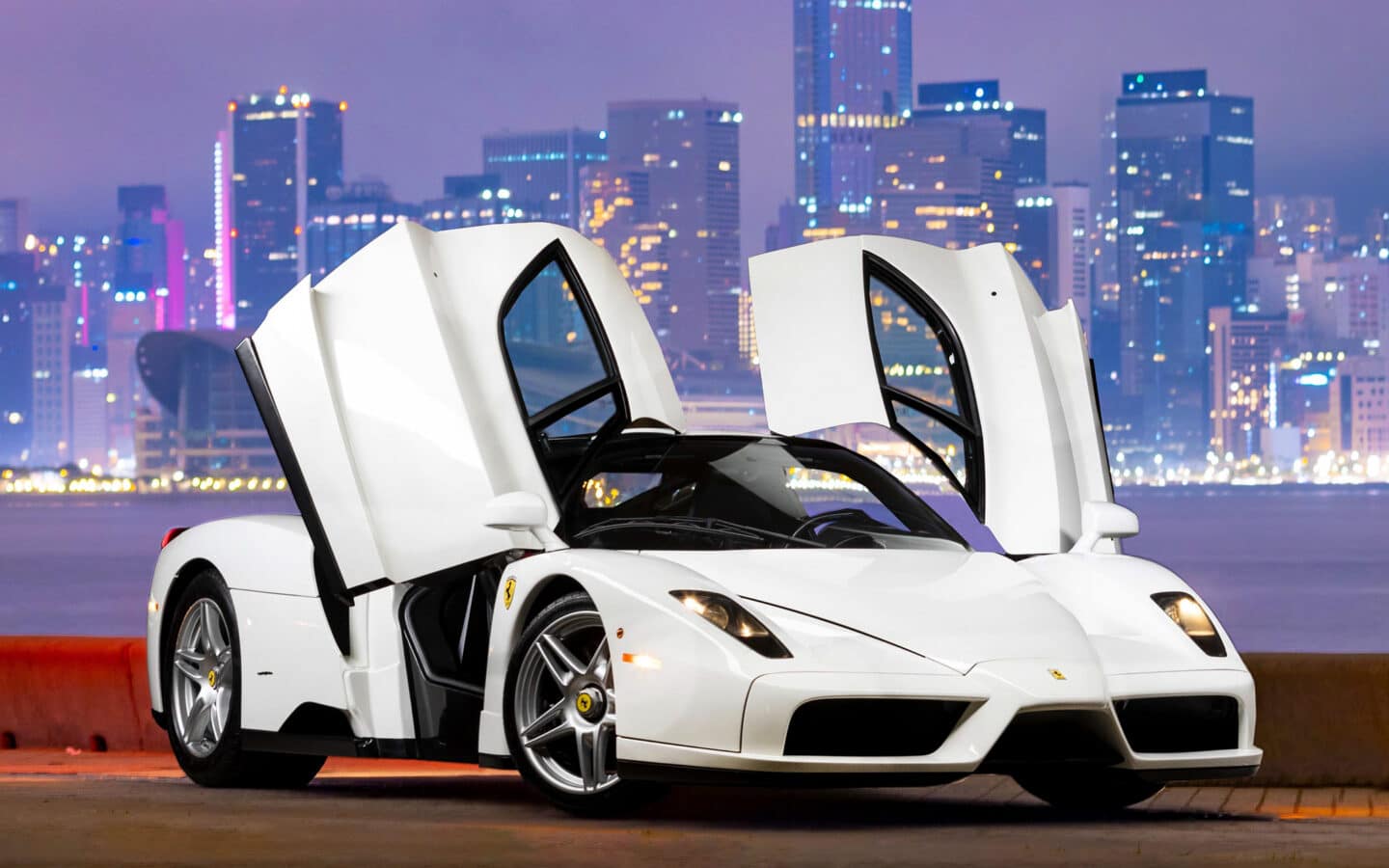 2003 White Ferrari Enzo | GearMoose